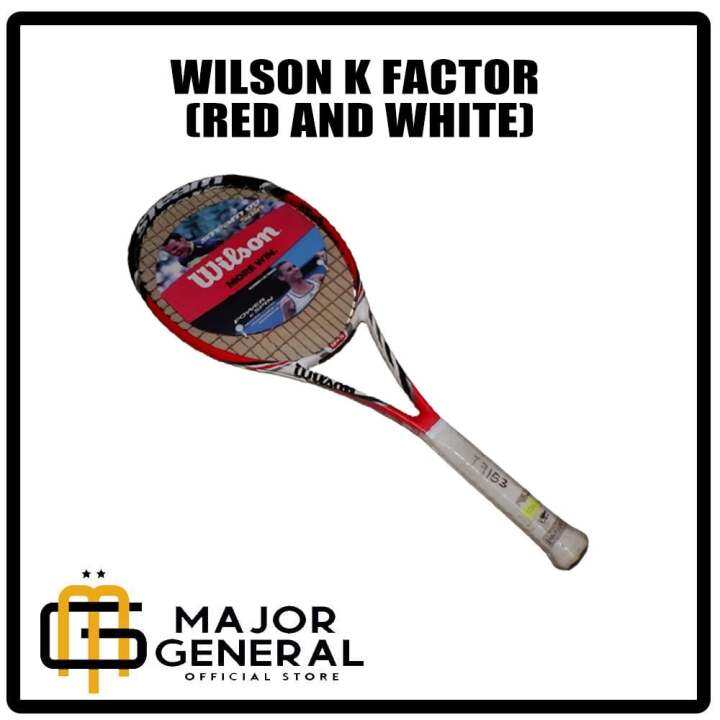 WILSON K FACTOR TENNIS RACKET (RED AND WHITE) | Lazada PH