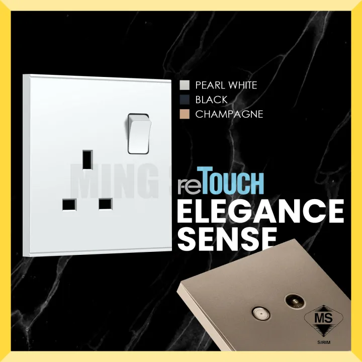MS_SIRIM Retouch Elegance Sense's Switch Socket Modern Design Wall Slim ...