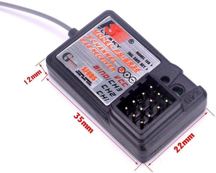 Flysky Receiver FS-GR3E AFHDS Long Range 3CH 2.4GHz Surface Receiver ...