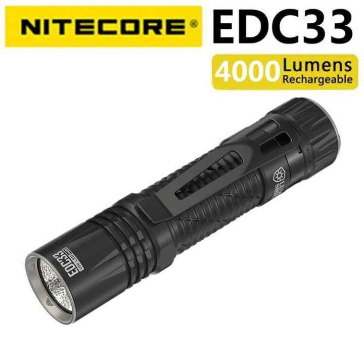 NITECORE EDC33 4000 Lumens USB-C direct charging LED flashlight ...