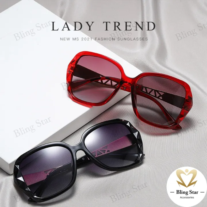 Sunglasses For Women Fashion Rimless Beach Gradient Sunglass Original ...