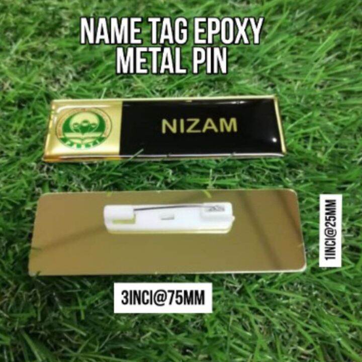 NAME TAG EPOXY METAL (75X25MM) | Lazada