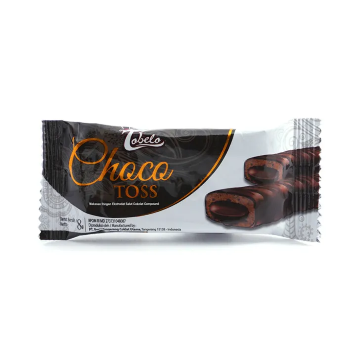 Choco Toss Pack isi 20pc Stick Wafer Coklat Snack Rice Crispy Tobelo ...