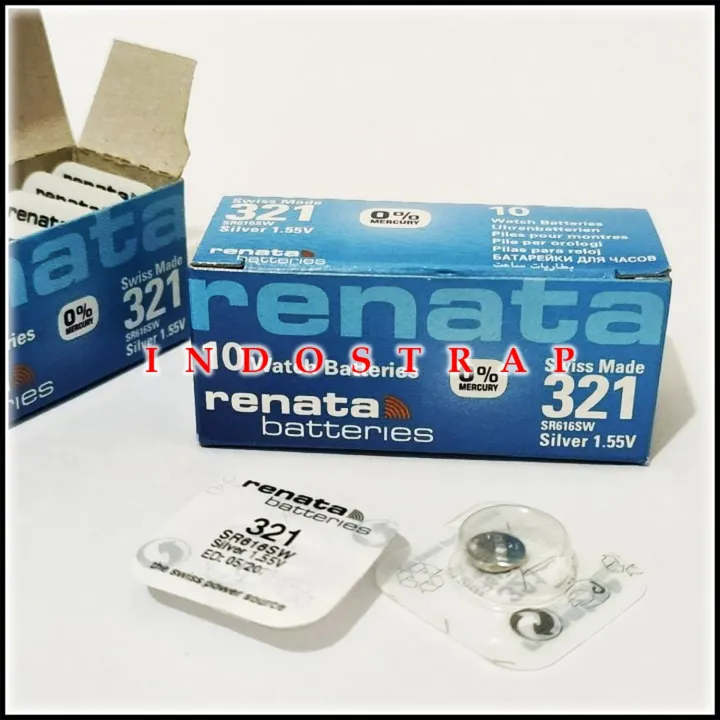Baterai 321 SR616SW batrai kancing 321 SR 616 SW 1,55 Volt | Lazada ...