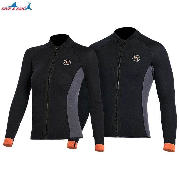 DIVE SAIL 3MM Neoprene Wetsuit Scuba Diving Jacket Snorkel Anti-Jellyfish | Lazada PH