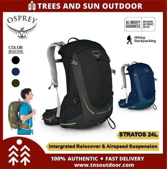 Osprey Stratos 24 Men's Light Backpacking Day Hiking | Lazada