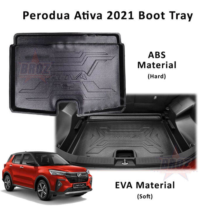 For Perodua Ativa 2021 Rear Boot Tray Trunk Tray EVA Material ...