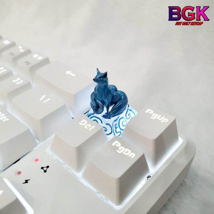 Keycap Lẻ Artisan Blink Fox Hearthstone Cực đẹp ( Đế Xuyên LED, Keycap ...