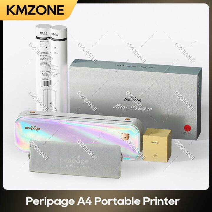 Peripage A4 Printer Mini Inkless A40 Paper Portable Thermal Wireless ...