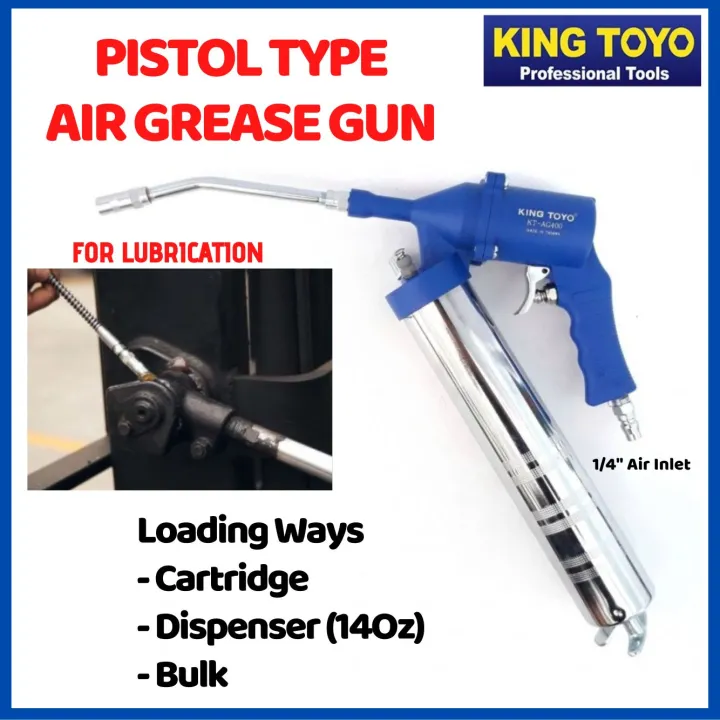 King Toyo Heavy Duty Pistol Type Air Grease Gun / Grease Minyak - KT ...