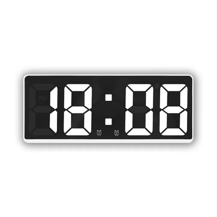 Digital Alarm Clock Simple LED Clock Large Screen Digital Clock Bedroom ...
