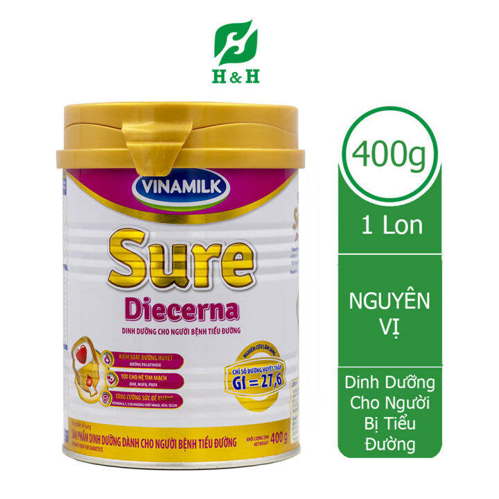 Sữa bột Vinamilk SURE DIECERNA Giúp kiểm soát đường huyết cho bệnh đái ...