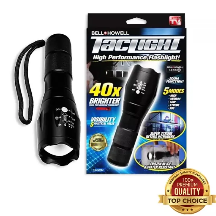 Taclight High-Powered Tactical Flashlight 40X Brighter | Lazada PH
