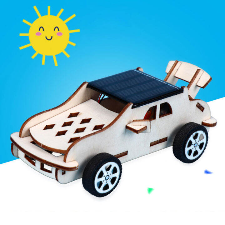Microgoodเด็กสร้างสรรค์ประกอบDIYพลังงานแสงอาทิตย์รถรุ่นแฮนด์เมดวิทยาศาสตร์การทดลองของเล่น ...