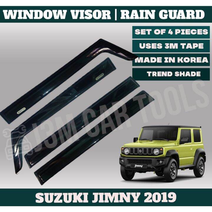 Suzuki Jimny 2019 OEM Black Rain Guard Door Visor | Lazada PH
