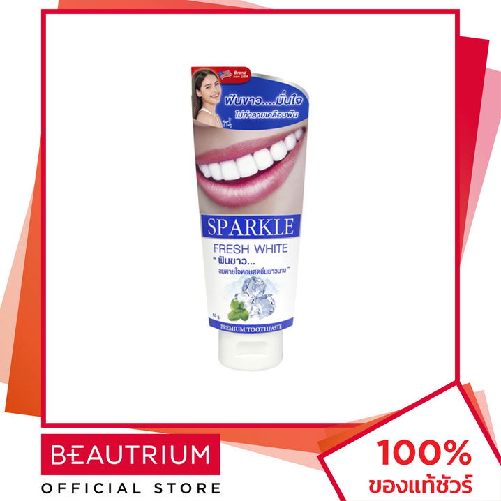 SPARKLE White Toothpaste ยาสีฟัน 60g BEAUTRIUM บิวเทรี่ยม สปาร์คเคิล ...