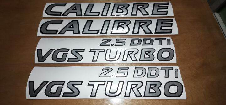 NISSAN NAVARRA CALIBRE FULL SET STOCK STICKER / DECAL ORIGINAL SIZE ...