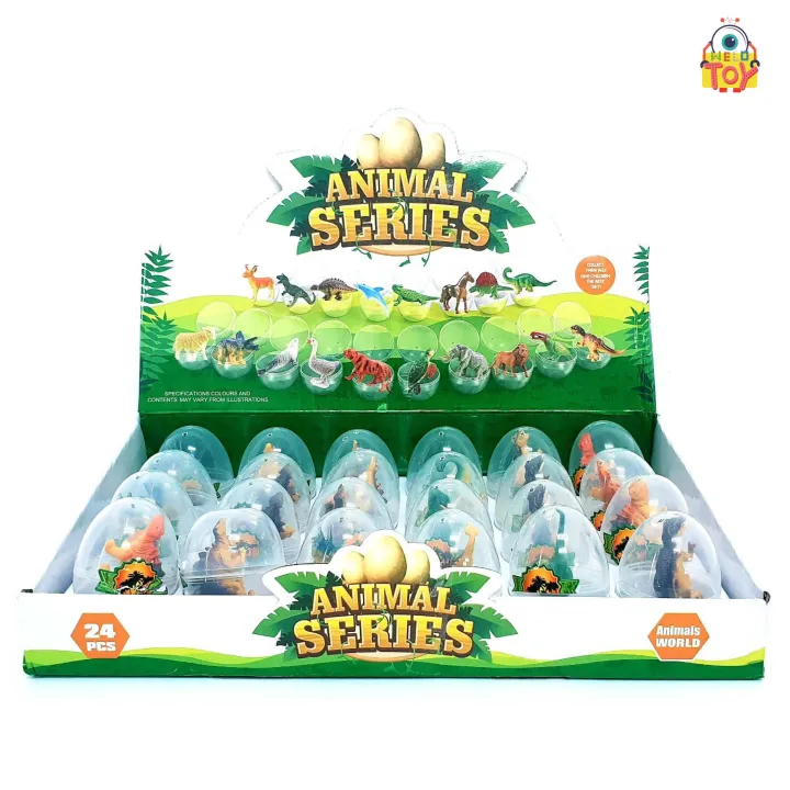 Welo toy - เซ็ตของเล่นไข่ใสไดโนเสาร์ 24 ใบ 24 ตัว | Lazada.co.th