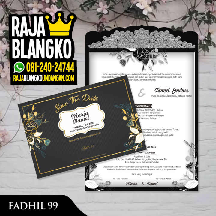 BLANGKO UNDANGAN FADHIL 99 | RAJA UNDANGAN | Lazada Indonesia