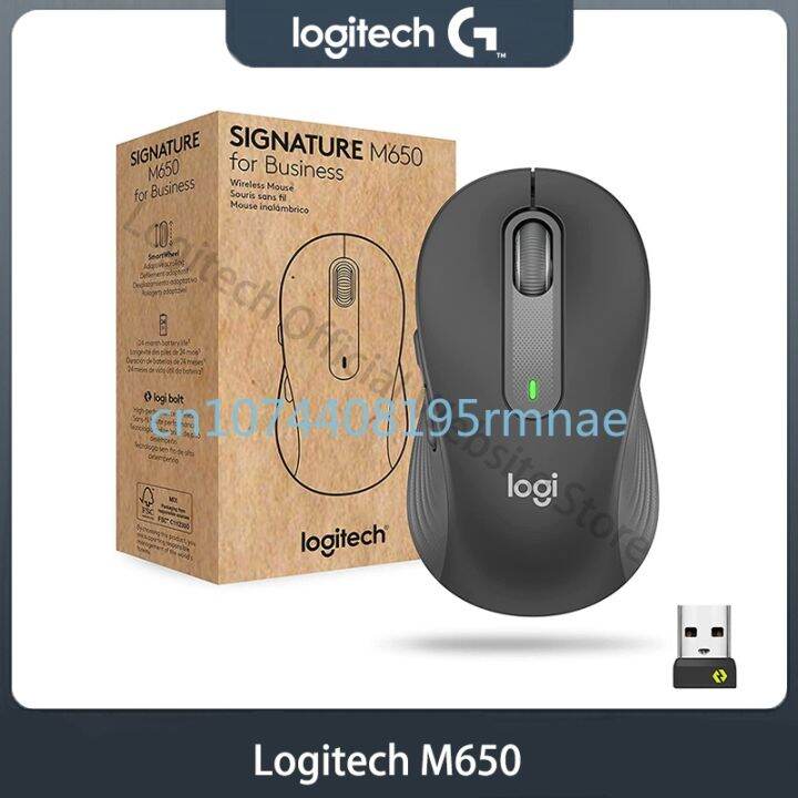 Logitech Signature M650 Mouse for Business Wireless Mouse for Small to ...