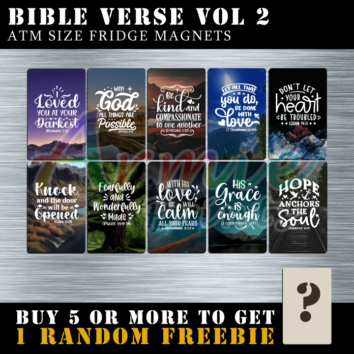 Bible Verse Ref Magnets Vol 2 - Portrait Version | Lazada PH