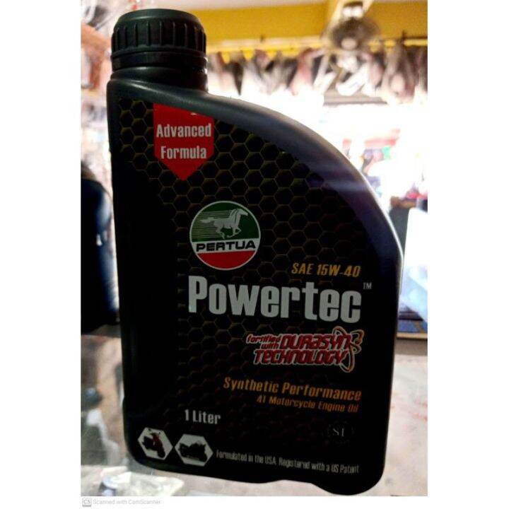 Pertua Powertech Motorcycle Oil 1 liter 15w-40 | Lazada PH