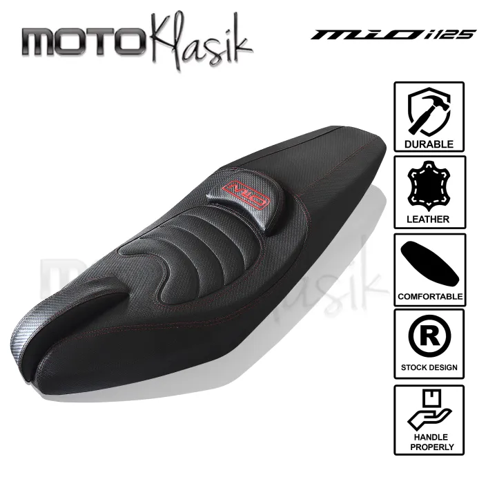 MOKOTO YAMAHA MIO I 125 CAMEL BACK SEAT ASSEMBLY WITH EMBROID LOGO Z ...