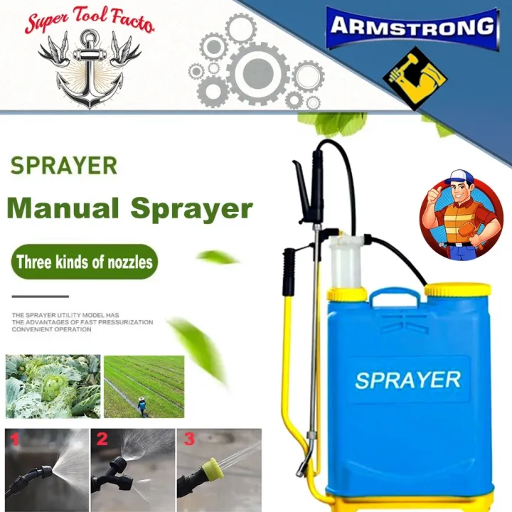 DRYDRIVE ARMSTRONG KNAPSACK Manual SPRAYER 16L Agricultural pesticide sprayer suitable for ...