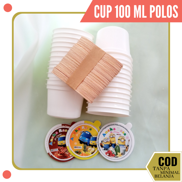 GELAS CUP KECIL - CUP ICE CREAM BERGAMBAR - PAPER CUP ICE CREAM MALANG ...