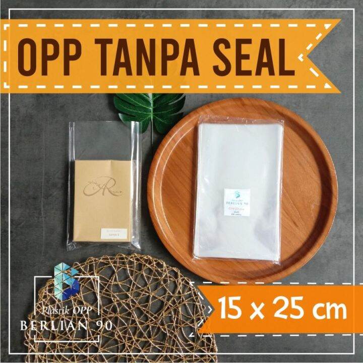 (100 LEMBAR) Plastik OPP Tanpa Seal 15x25 Cm Tebal 30s Micron Plastik ...