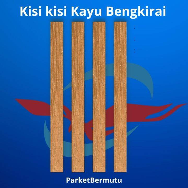 dinding kayu sekat/kisi-kisi kayu bengkirai/partisi kayu/panel dinding ...