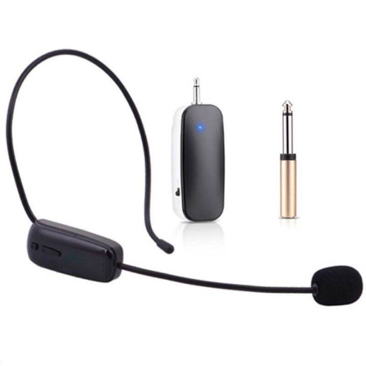 New 2 in 1 Handheld UHF Wireless Microphone Professional Head-Wear Mic ...