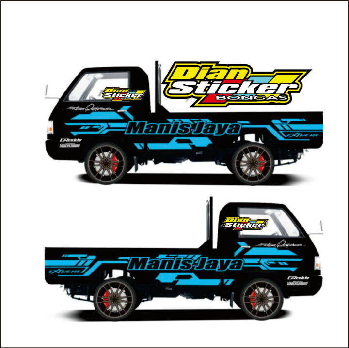 CUTTING STICKER L300 BISA REQUEST WARNA DAN NAMA HARGA SUDAH TERMASUK 2 ...