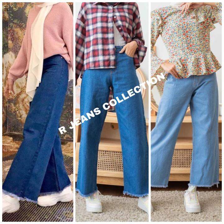 Palazzo jeans for Women high quality Ready Stock | Lazada