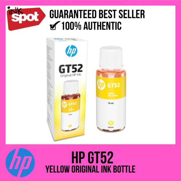 HP GT52 Yellow Original Ink Bottle 70-ml (M0H56AA) | Lazada PH