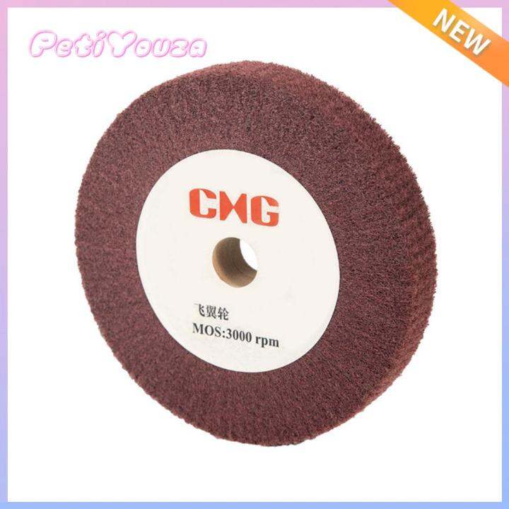 PETIYOUZA 150mm x 25mm Flying Wheel Red Grinding wheel Nylon Fiber ...