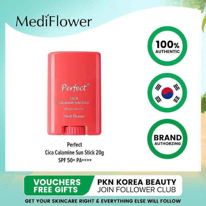 MediFlower Perfect Cica Calamine Sun Stick Sunscreen SPF 50+ PA ...