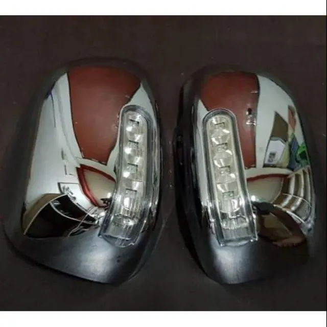 SIDE MIRROR CHROME COVER with LED FOR TOYOTA INNOVA 2005-2011 | Lazada PH