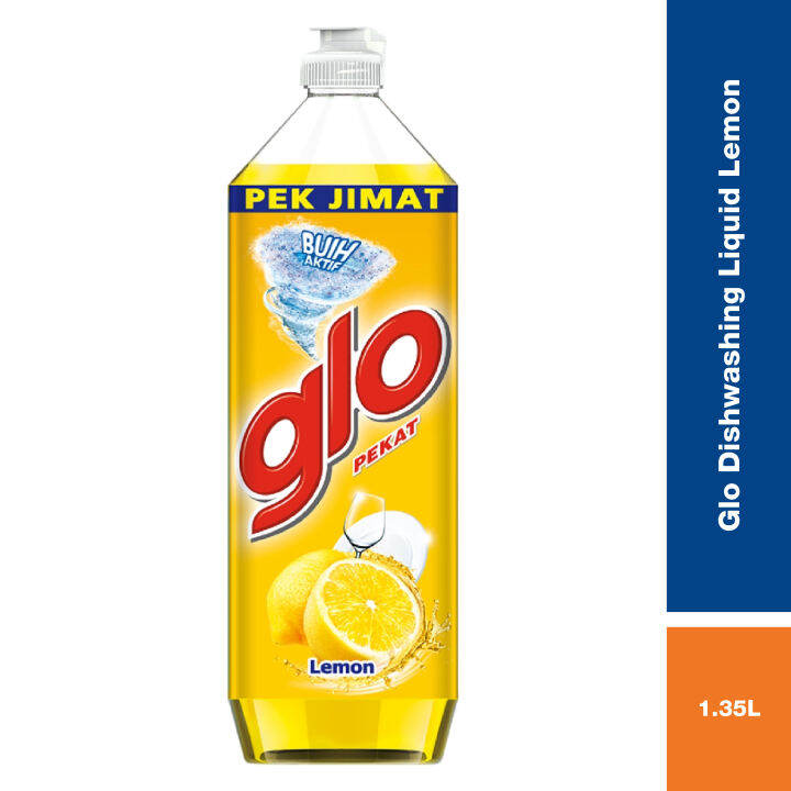 Glo Dishwash Liquid Lemon (1.2L) / Cecair Pencuci Pinggan | Lazada