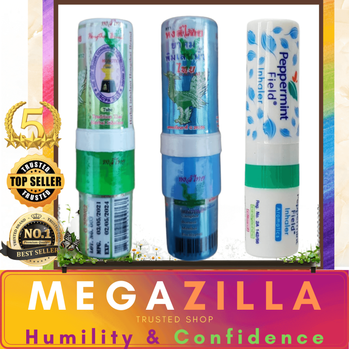 Original Hong Thai Tube Herb 2in1 Inhalers and PEPPERMINT FIELD INHALER ...