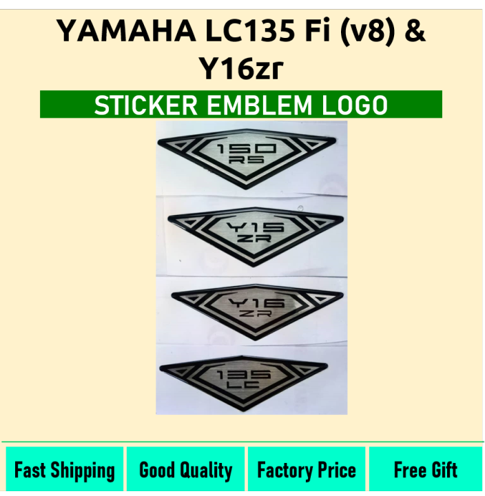 [Free Gift] STICKER LOGO TIMBOL EMBLEM EPOXY YAMAHA Y16ZR,Y15ZR,135LC ...
