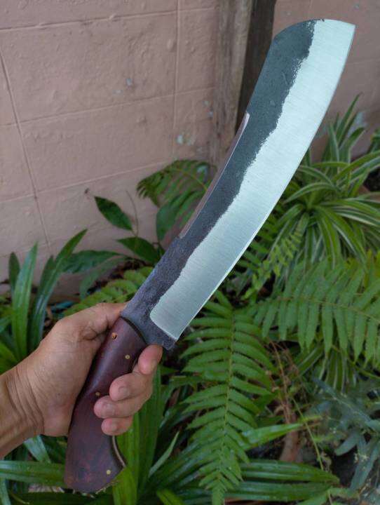 มีดแรมโบ้ (Rambo knife) มีดแคมป์ มีดคัตติ้ง มีดทำสวน มีดเดินป่า ใบ 11.1” Sup9 fulltank ตีร้อนชุบ ...