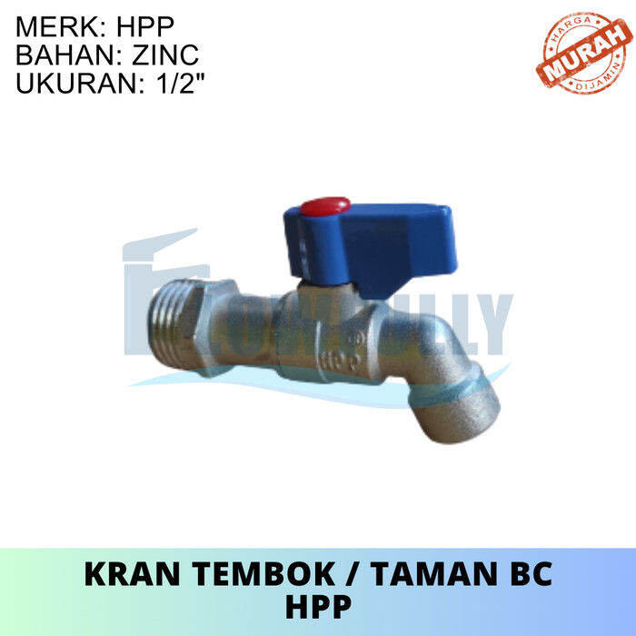 KRAN BESI TEMBOK HPP BC 1/2 INCH KERAN AIR TAMAN WUDHU BIBCOCK MURAH | Lazada Indonesia