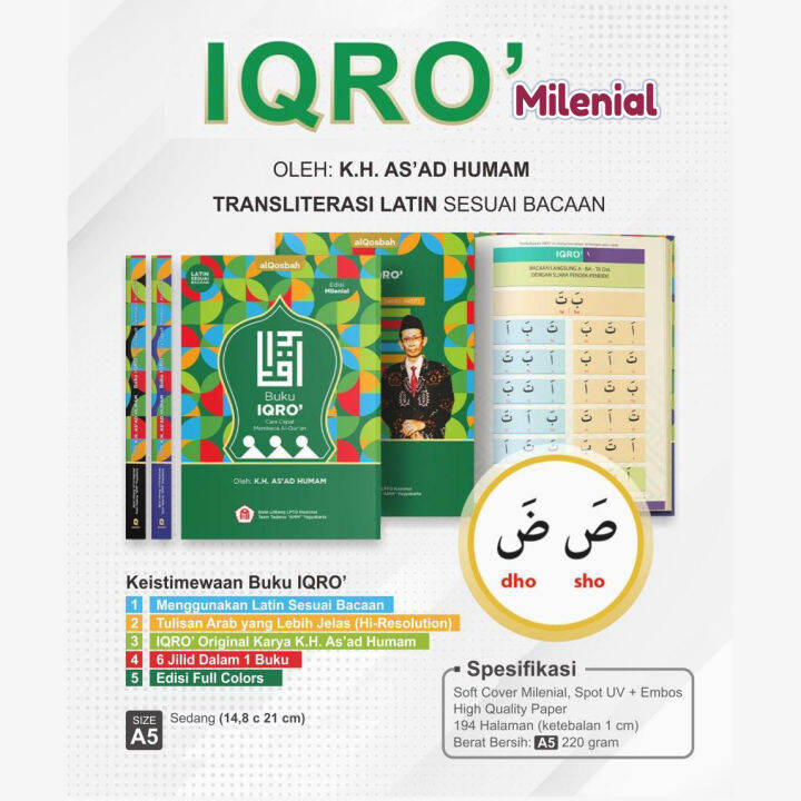 BUKU IQRO EDISI MILENIAL BERWARNA/ TERBARU | Lazada Indonesia