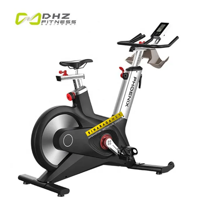 DHZ Spinning Bike Sepeda Statis LCD BT Fitness A300L S300L SPD Import ...