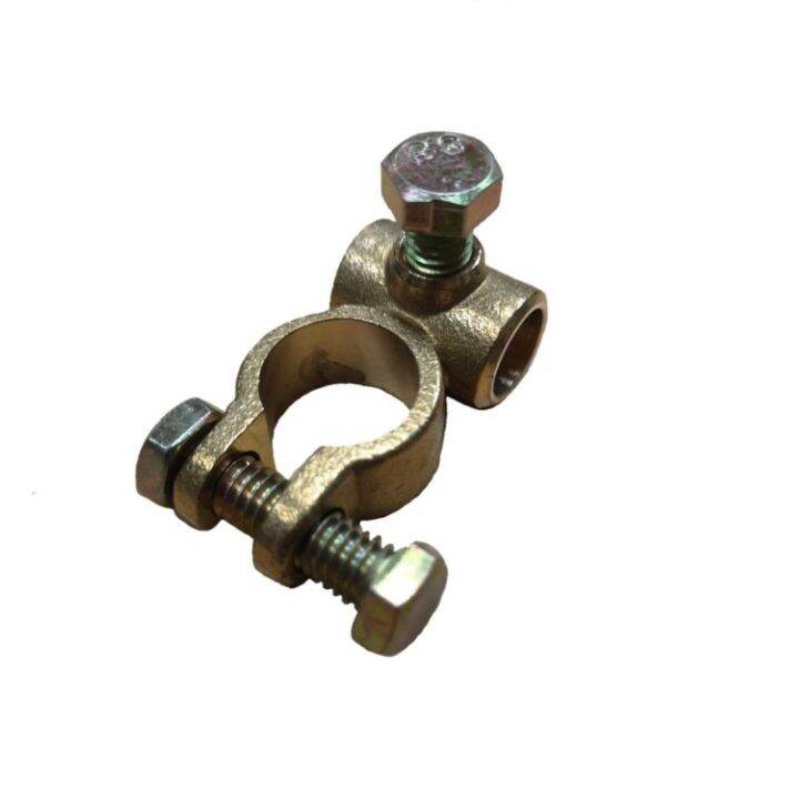 CAR CLAMPS Heavy Duty Brass Battery Terminal Clamp Connector with Nut ...