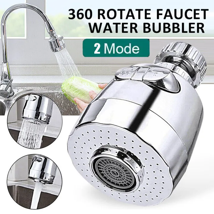 AVINAS 2 Mode Mixer Aerator 360° Rotating Water Tap Faucet Nozzle For ...