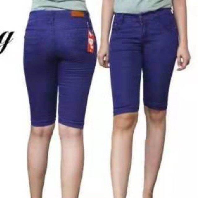stretchable denim skinny half pants #Q411 beautiful | Lazada PH