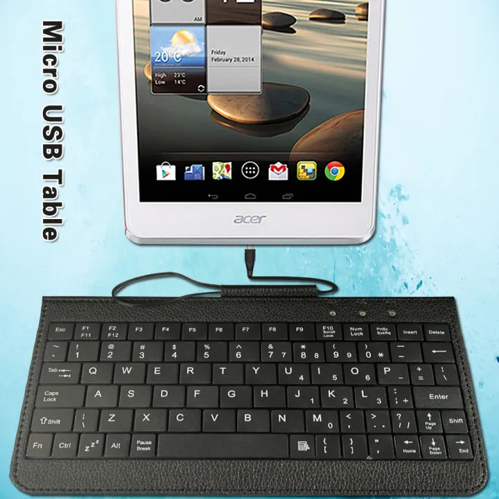 Ultra-Thin Business Wired Keyboard Black Suitable for Acer Iconia A1 ...