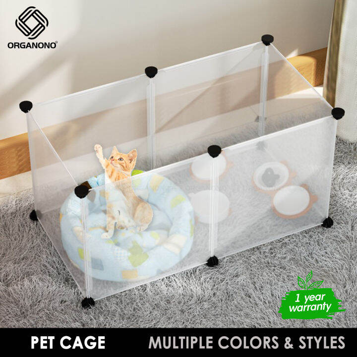 Organono DIY Screwless Stackable Extendable Cat Dog Transluscent Pet ...